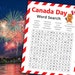 Canada Day Word Search Printable Canada Day Game Canada Day Activity ...