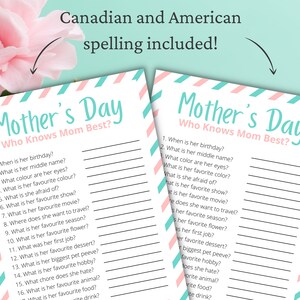 Mother's Day Game Bundle | Printable Mother's Day Games for Kids and ...