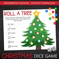 Roll a Christmas Tree Game, Christmas Dice Games, Kids Holiday ...