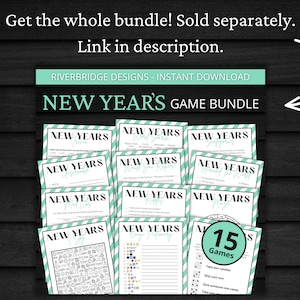 New Year's Eve Trivia | Printable New Year's Game | New Years Activity ...