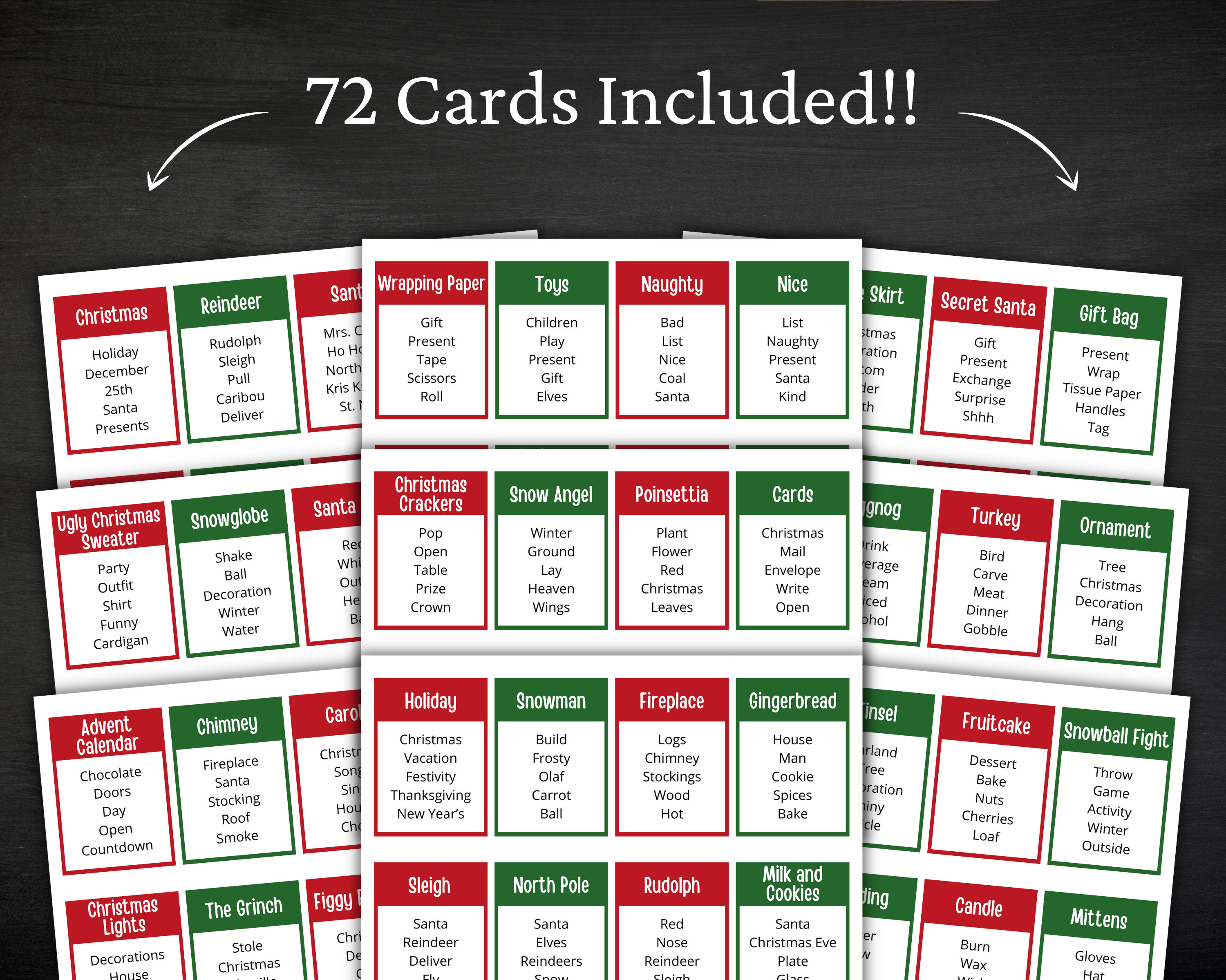 Christmas Forbidden Words | Printable Christmas Game | Christmas ...