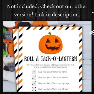Roll A Monster Game | Printable Halloween Game | Halloween Activity for ...