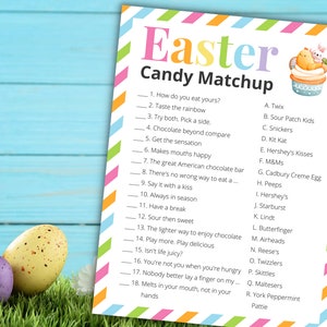 Easter Candy Matchup Game | Printable Easter Game | Easter Activity for ...