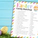 Easter Candy Matchup Game Printable Easter Game Easter Activity for ...