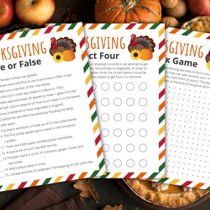 Thanksgiving Game Bundle | Printable Thanksgiving Games for Kids and ...