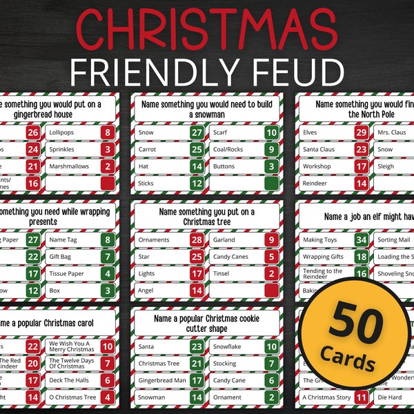 Christmas Family Feud - Etsy