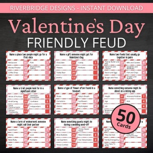 Valentine's Day Friendly Feud | Printable Valentine's Day Activity for ...
