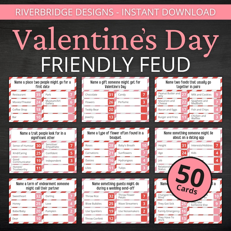 Valentines Day Feud - Etsy