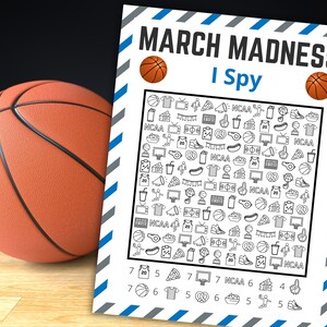 March Madness I Spy | Printable March Madness Game for Kids and Adults ...