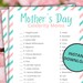 Mother's Day Celebrity Moms Printable Mother's Day Games for Kids and ...