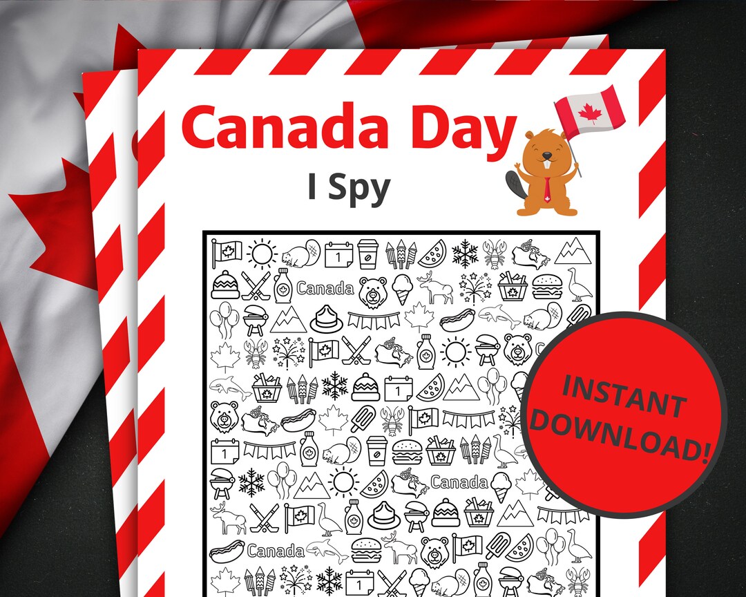 Canada Day I Spy | Printable Canada Day Game | Canada Day Activity for ...