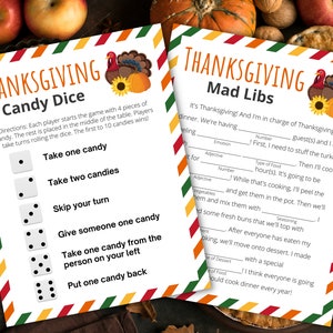 Thanksgiving Game Bundle | Printable Thanksgiving Games for Kids and ...