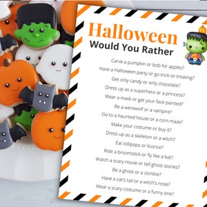 Halloween Would You Rather | Printable Halloween Game | Halloween ...