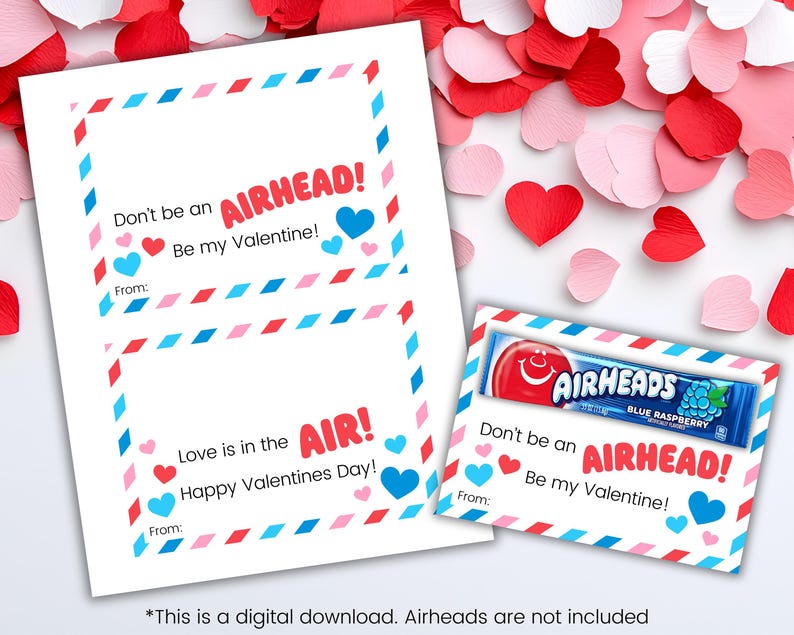 Airheads Valentine's Day Cards | Printable Valentine's Day Gift Tag ...
