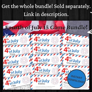 Fourth of July I Spy | Printable Fourth of July Game | Independence Day ...