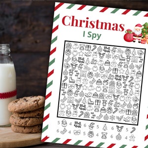 Christmas I Spy | Printable Christmas Game | Christmas Activity for ...