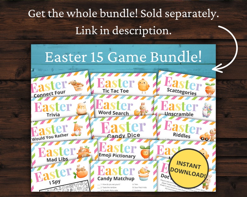 Easter Riddles Printable Easter Game Easter Activity for - Etsy