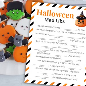 Halloween Mad Libs | Printable Halloween Game | Halloween Activity for ...