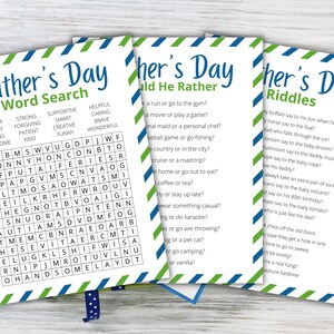 Father's Day Game Bundle | Printable Father's Day Games for Kids and ...