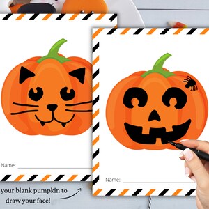 Roll A Jack-o'-lantern Game | Printable Halloween Game | Halloween ...