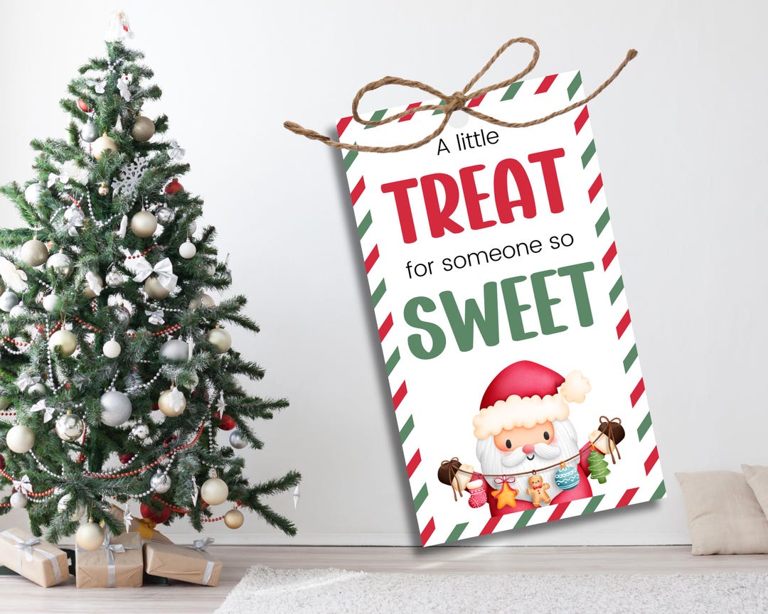 Christmas Gift Tags | Sweet Treat Santa Tags | Printable Christmas ...