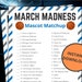 March Madness Mascot Matchup Printable March Madness Game for Kids and ...