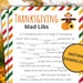 Thanksgiving Mad Libs | Printable Thanksgiving Game | Thanksgiving ...
