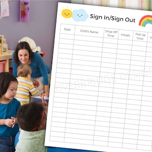 Daycare Form Bundle | Printable Forms for Daycare, Preschool, Nanny ...