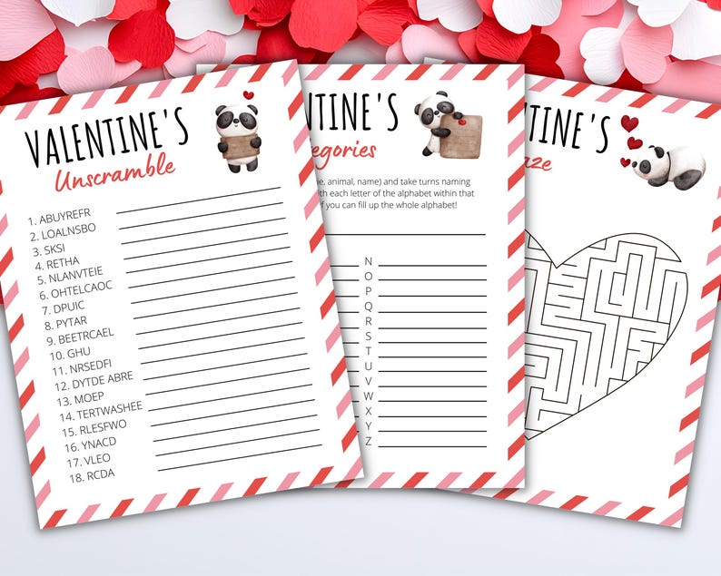Valentine's Day Game Bundle | Printable Valentine's Day Games for Kids ...