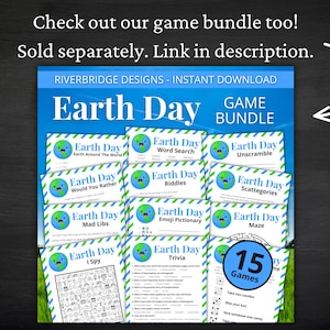 Earth Day Bingo | Earth Day Activity for Kids and Adults | Printable ...
