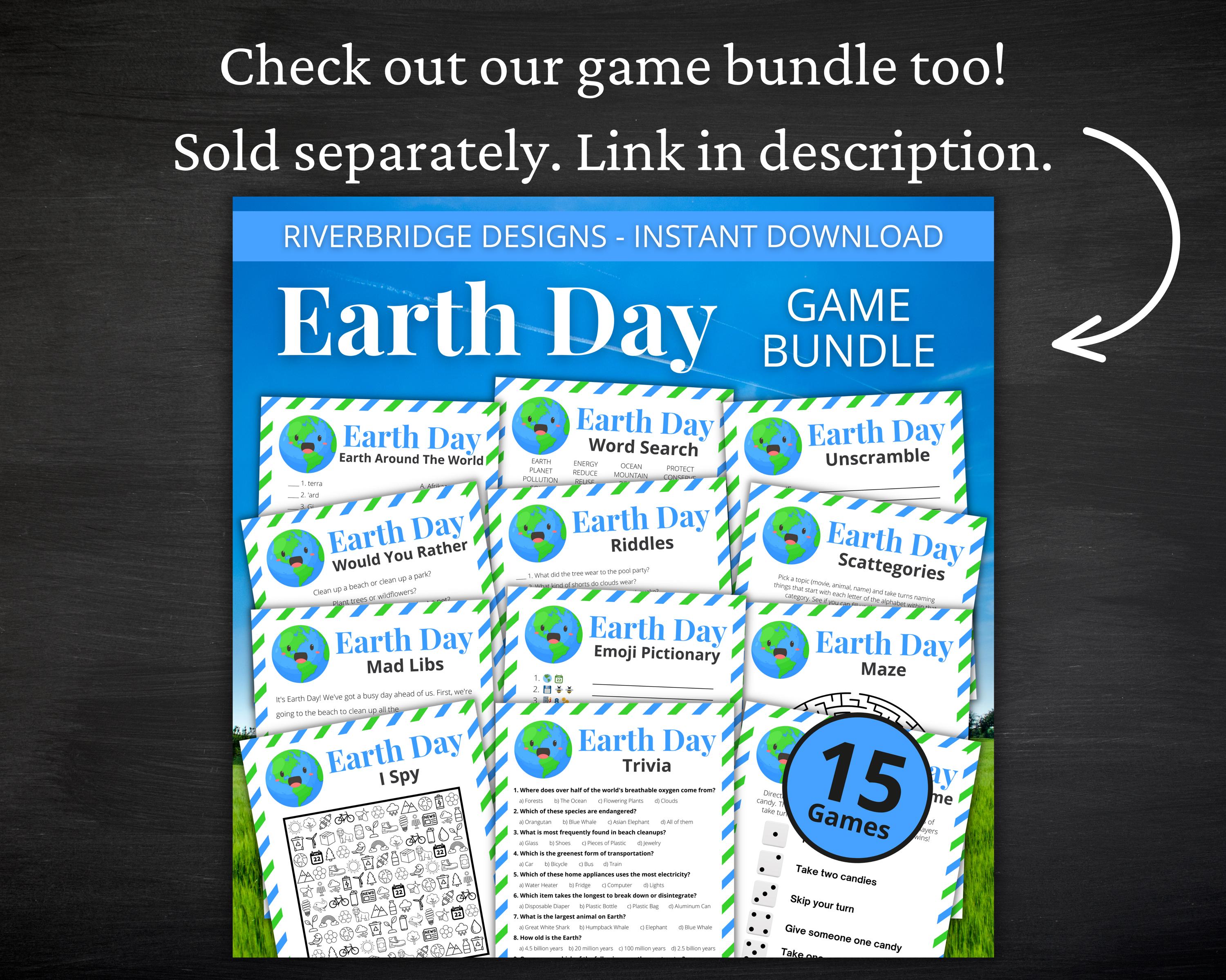 Earth Day Bingo | Earth Day Activity for Kids and Adults | Printable ...