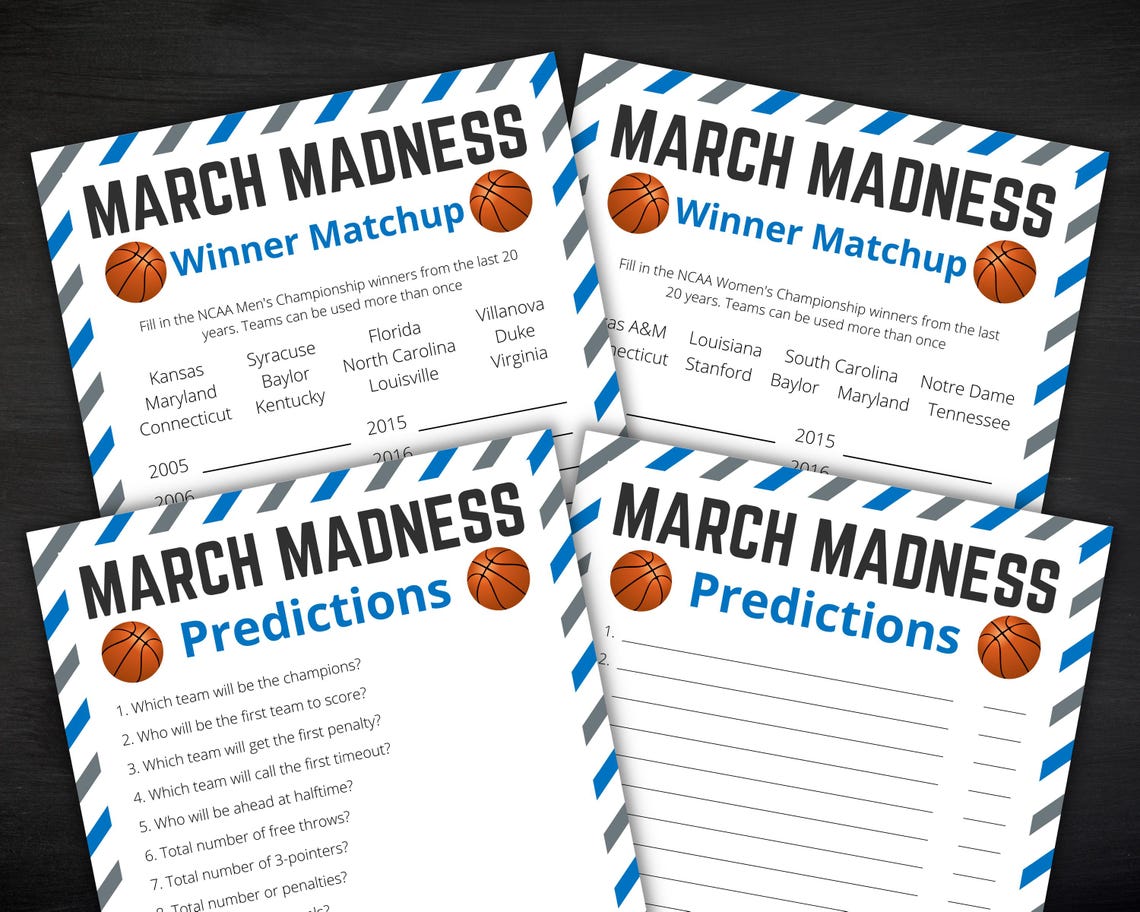March Madness Game Bundle | Printable Basketball Games for Kids and ...