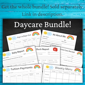 Daycare All About Me Form | Daycare Questionnaire | Get to Know Me ...