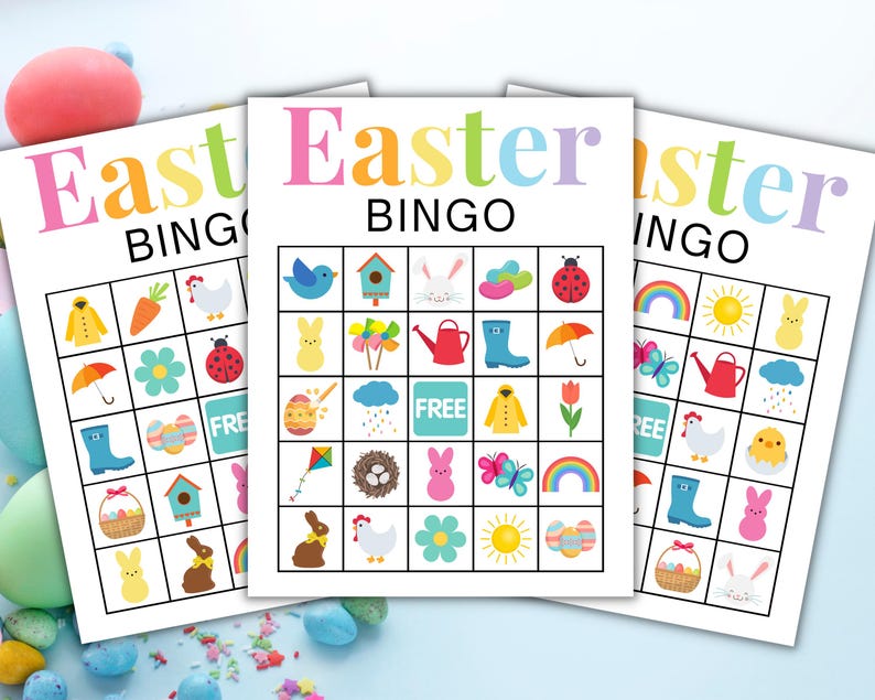 Easter Bingo | Easter Activity for Kids and Adults | Printable Easter ...