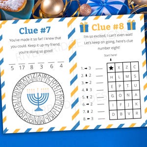Indoor Hanukkah Treasure Hunt for Older Kids | Hanukkah Scavenger Hunt ...