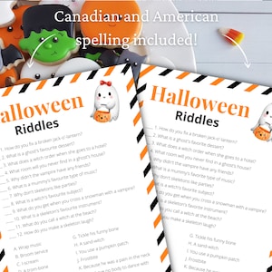 Halloween Riddles | Printable Halloween Game | Halloween Activity for ...