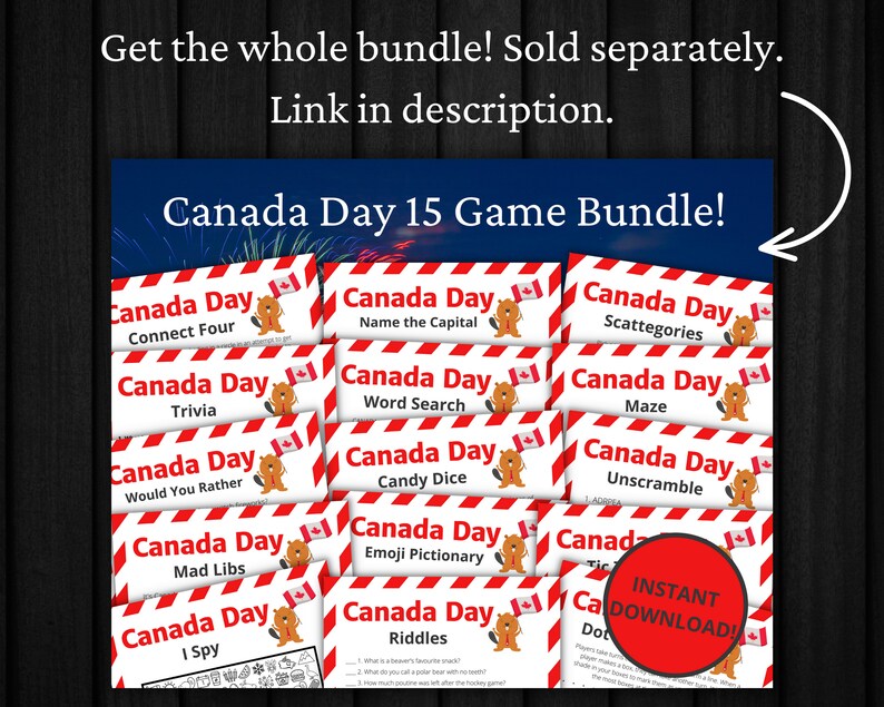 Canada Day Unscramble Game | Printable Canada Day Game | Canada Day ...