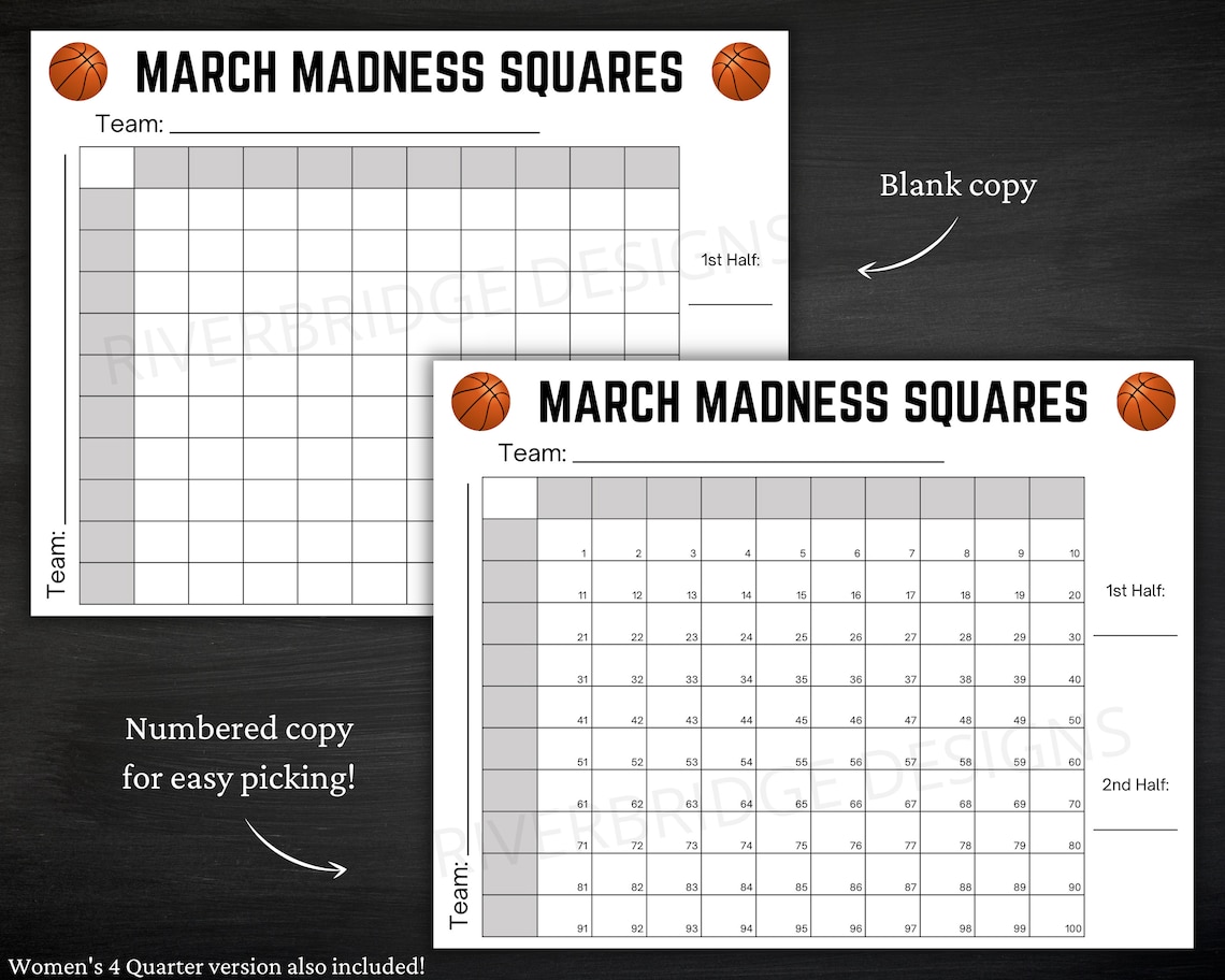 March Madness Game Bundle Printable Basketball Games for - Etsy