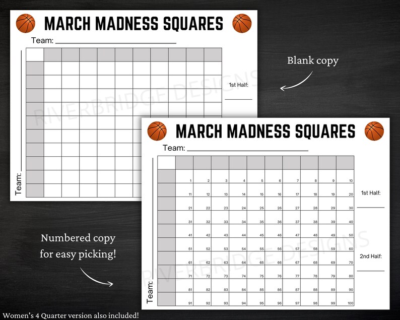 March Madness Game Bundle Printable Basketball Games for - Etsy