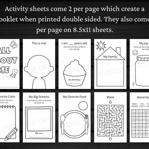 All About Me Activity Booklet | First Day of School Worksheets ...