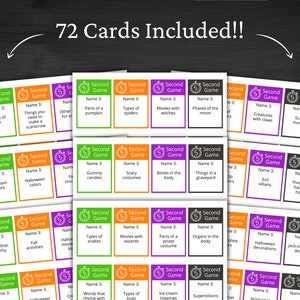 Halloween 5 Second Game | Printable Halloween Game | Halloween Activity ...