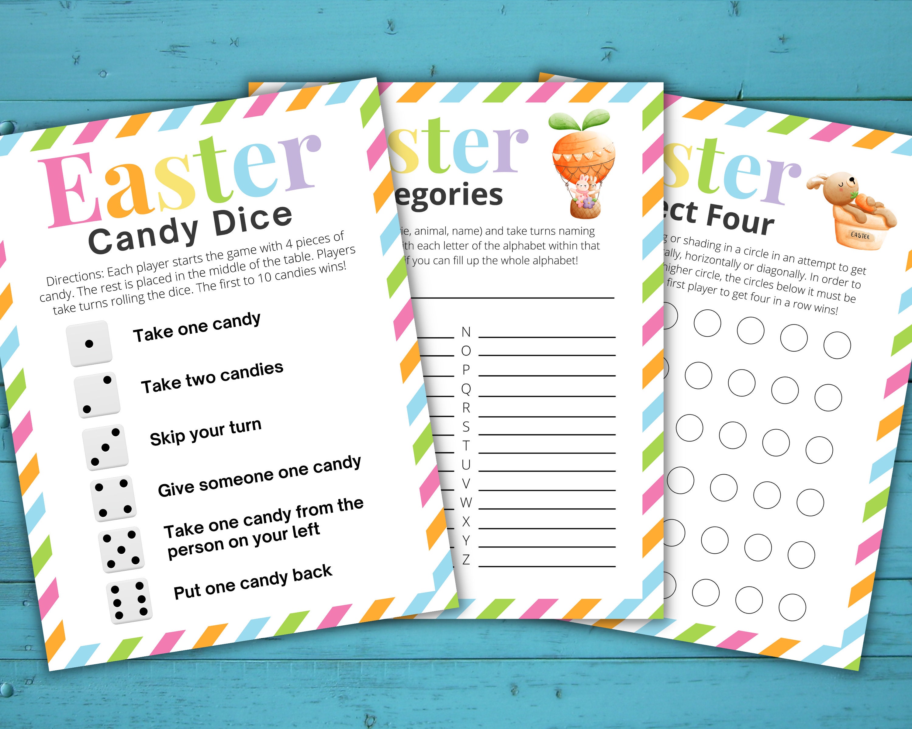 Easter Game Bundle Printable Easter Games for Kids and - Etsy