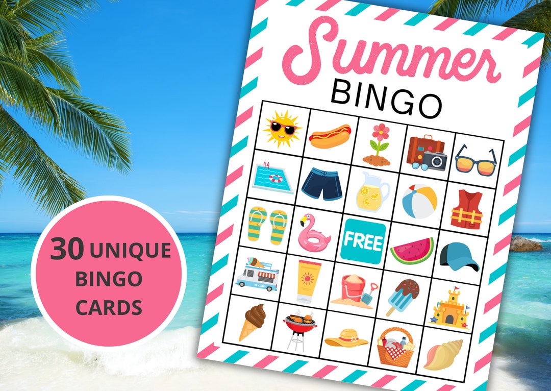 Summer Bingo Summer Activities and Games Printable Activities for ...
