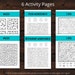 Restaurant Activity Bundle | Printable Activities for Families and Kids ...