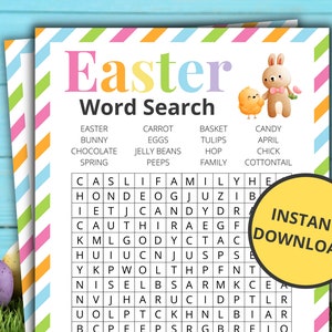 Easter Word Search | Printable Easter Game | Easter Activity for Kids ...