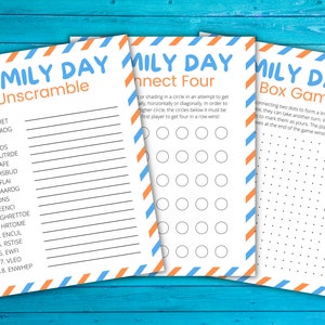 Family Day Game Bundle | Printable Family Day Games and Activities for ...
