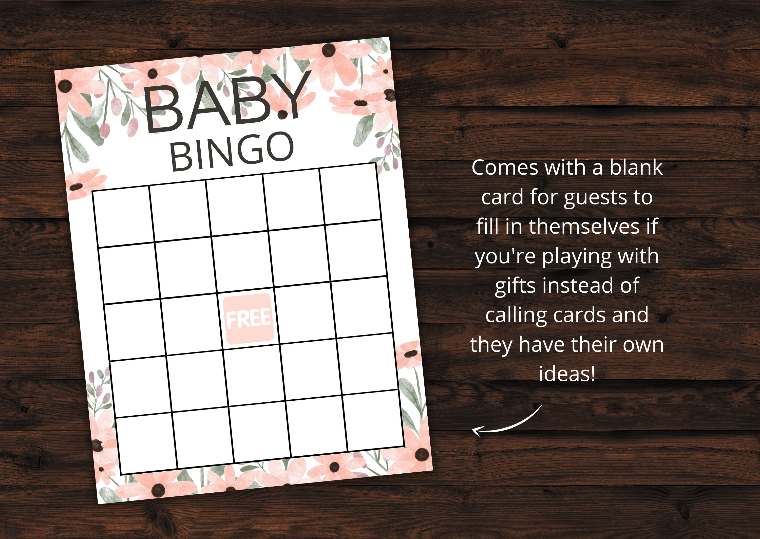 Baby Shower Bingo Baby Shower Games Printable Activities | Etsy