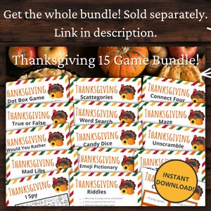 Thanksgiving True or False Game | Printable Thanksgiving Game ...