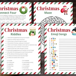 Christmas Game Bundle | Printable Christmas Games for Kids and Adults ...