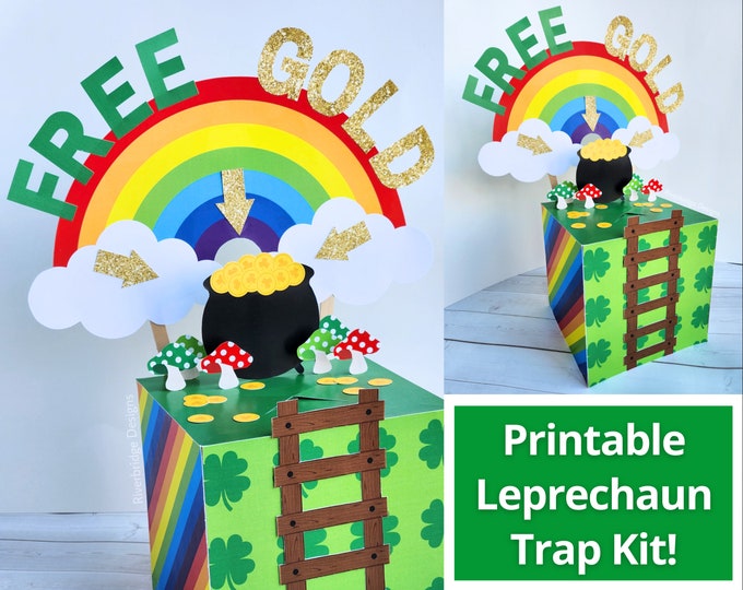 DIY Leprechaun Trap Kit, St. Patricks Day Craft, St. Pattys Day ...